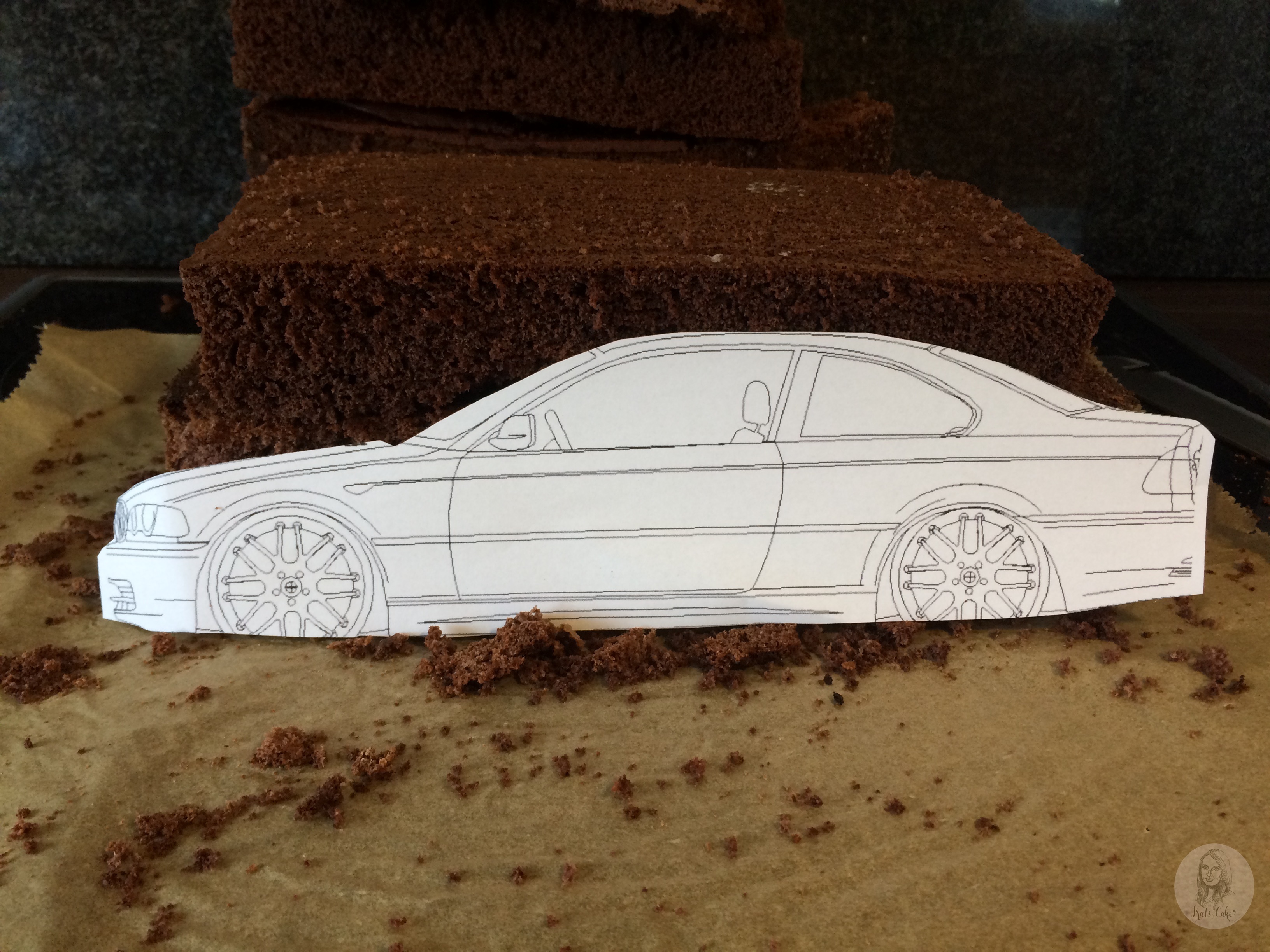 BMW 3D Torte – Back dir dein Traumauto – Kats Cake